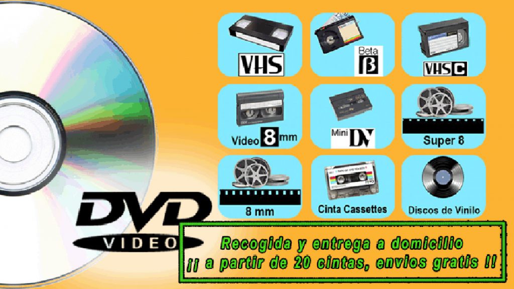 Conversiones Vídeo a DVD y Audio – LABOCOLOR